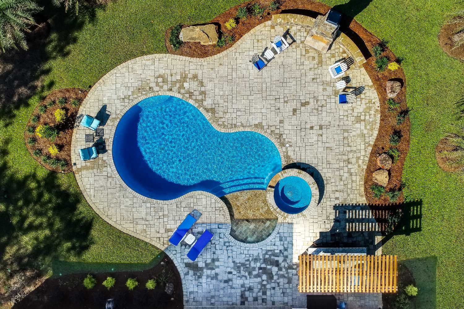 Portfolio of Inground Pools & Completed Projects - Gulf Coast Pool Builders